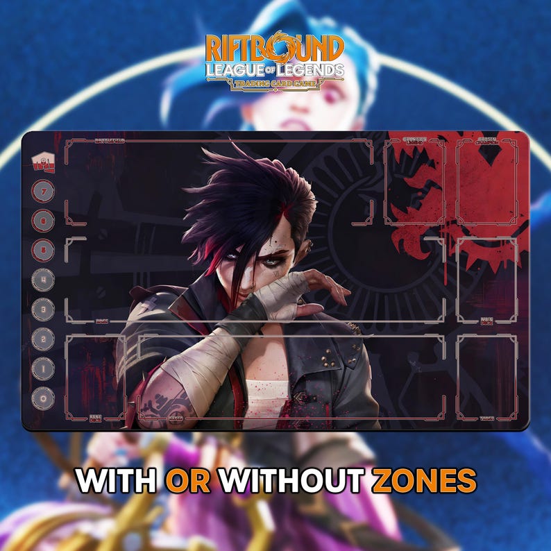 Arcane VI Playmat | Riftbound League of Legends TCG (24x14 Inches ...