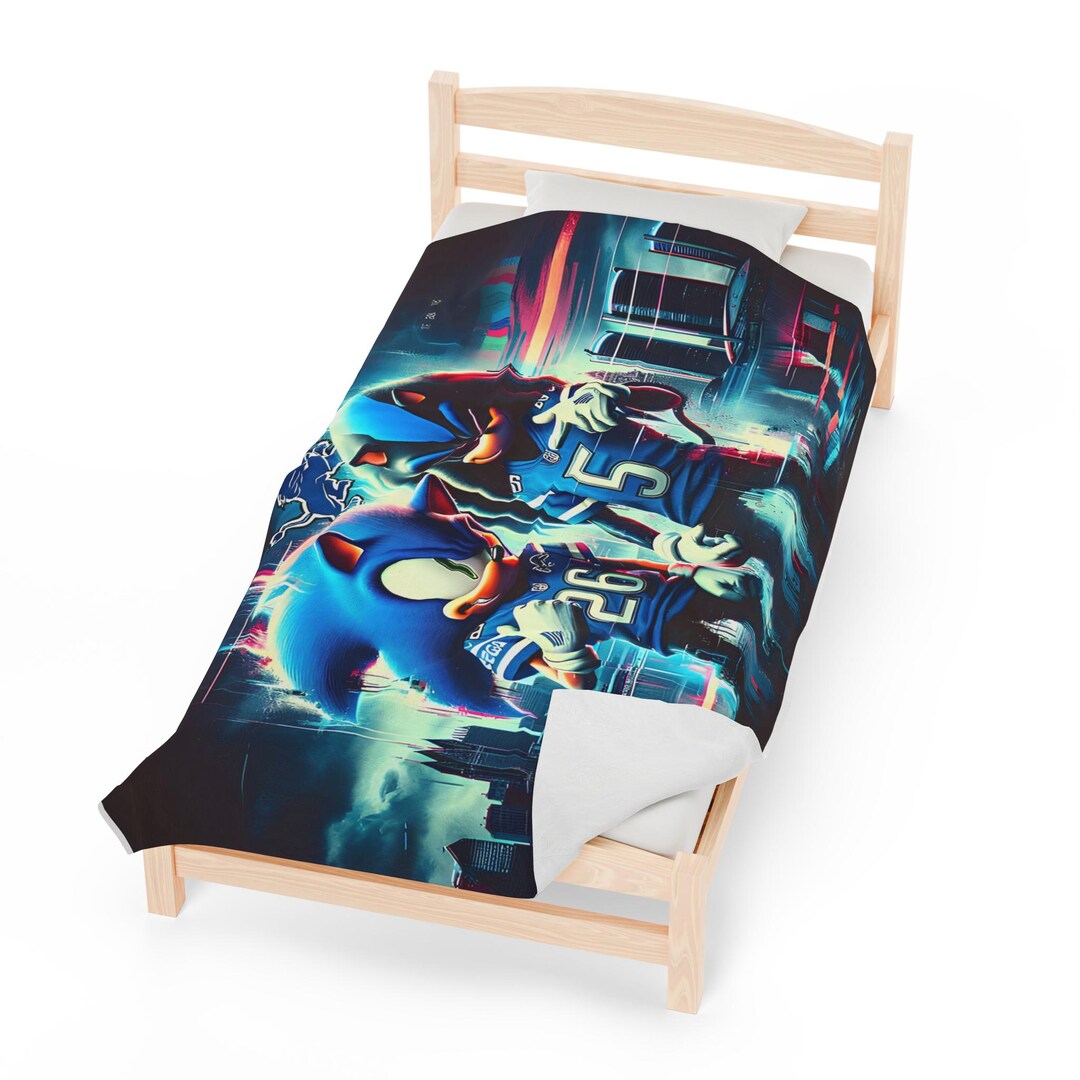 Jymere sonic Gibbs and David knuckles Montgomery Velveteen Plush Blanket - Etsy