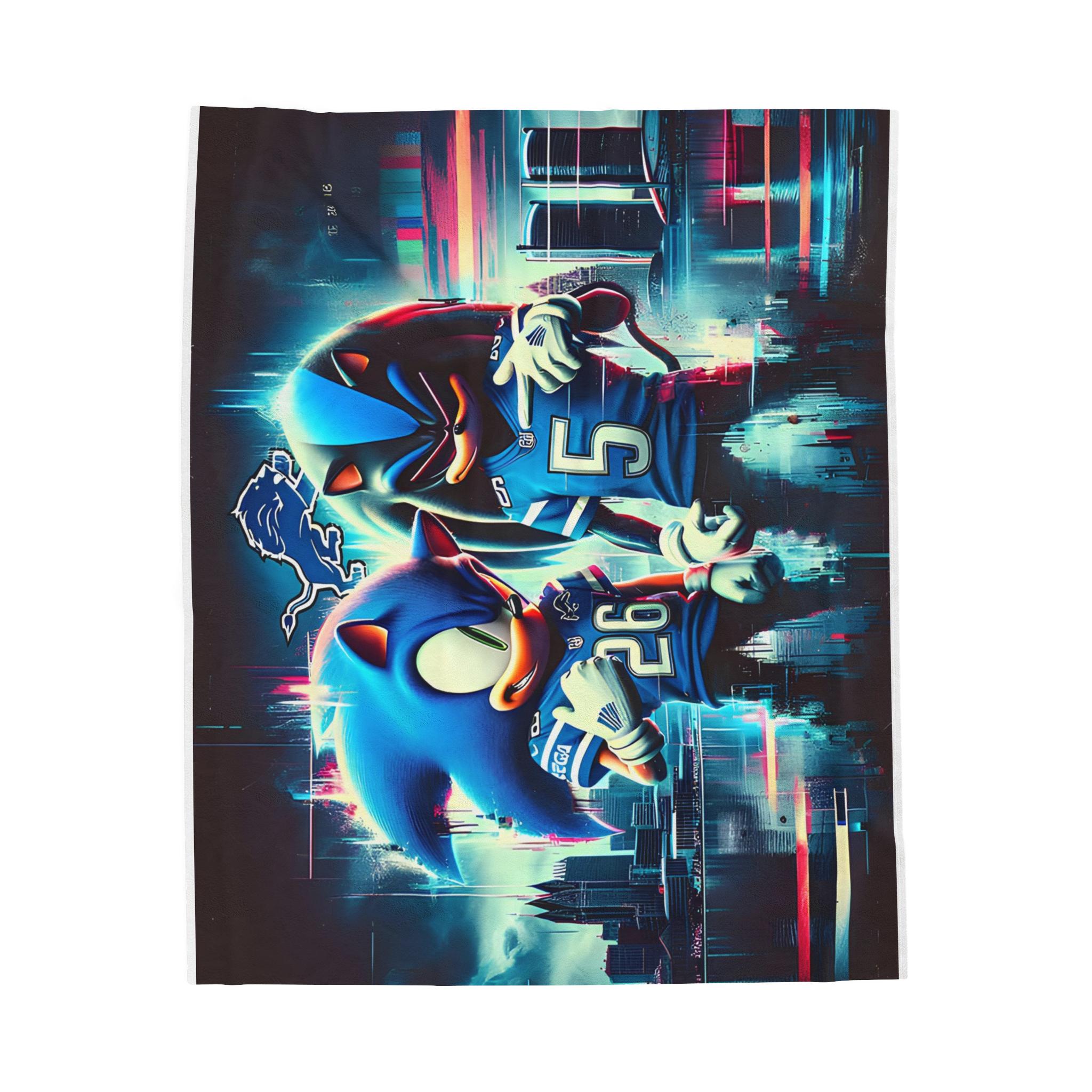 Jymere sonic Gibbs and David knuckles Montgomery Velveteen Plush Blanket - Etsy