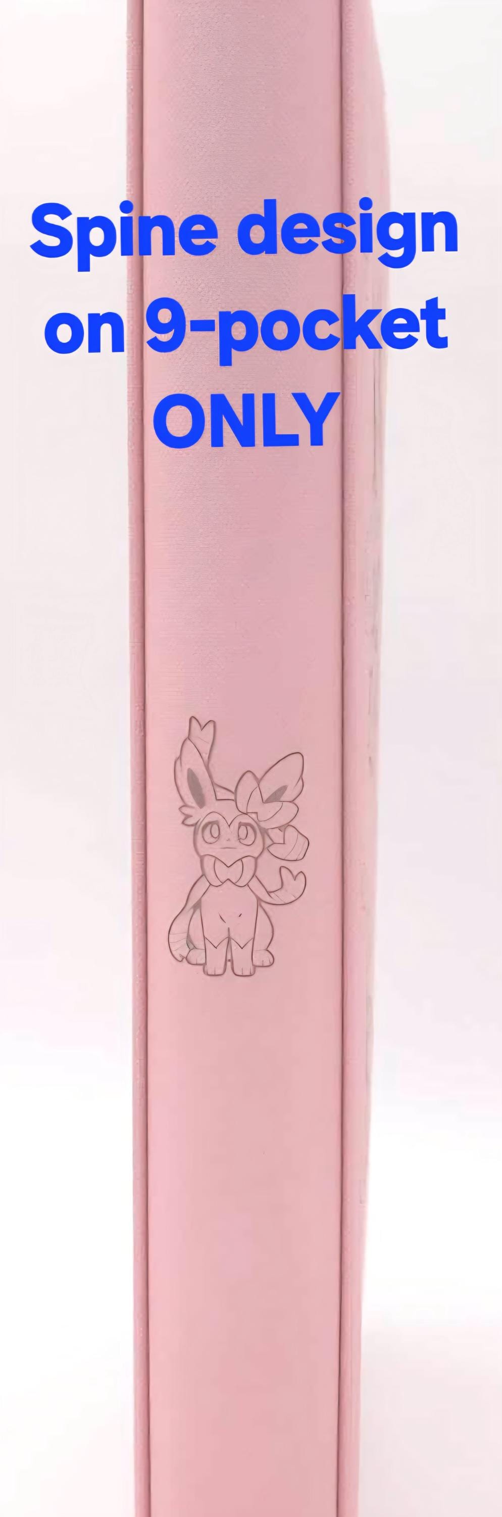 Sylveon Laser Engraved Binder- 4 Pocket (holds 160 Cards, No Spine ...