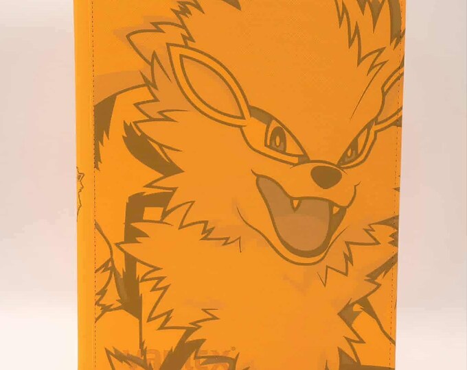 Arcanine Laser Engraved TCG Vaultx Binder- 4 Pocket (holds 160 Cards ...