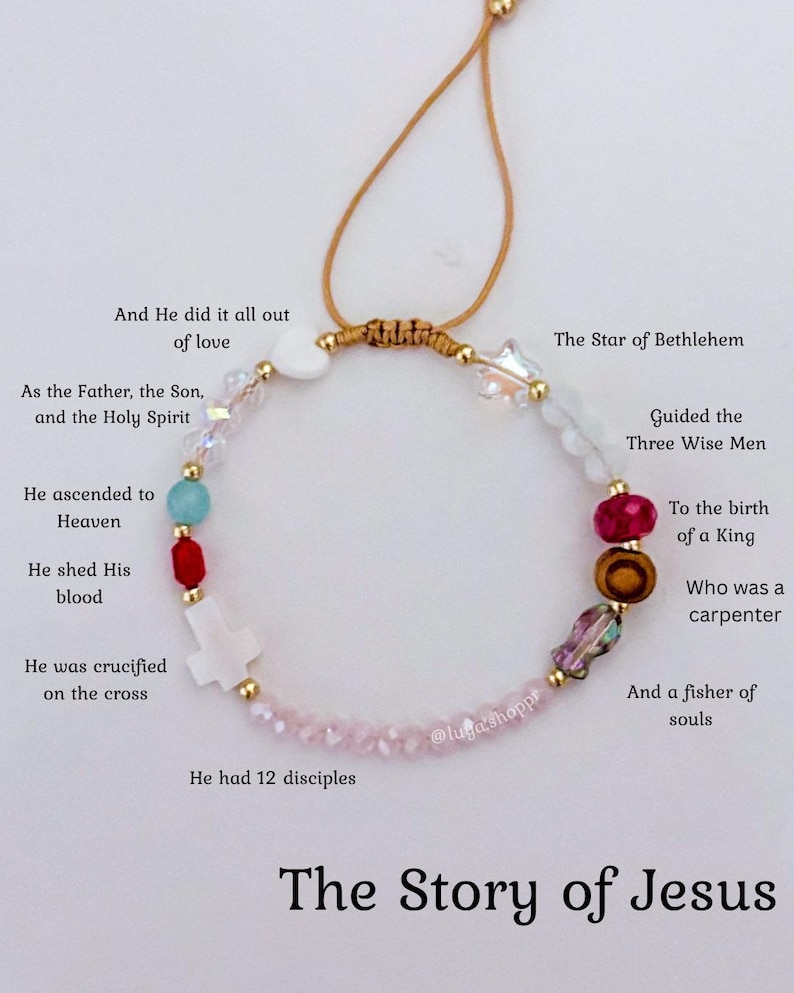 Handmade Story of Jesus Bracelet – Christian Beaded Religious Gift - Etsy