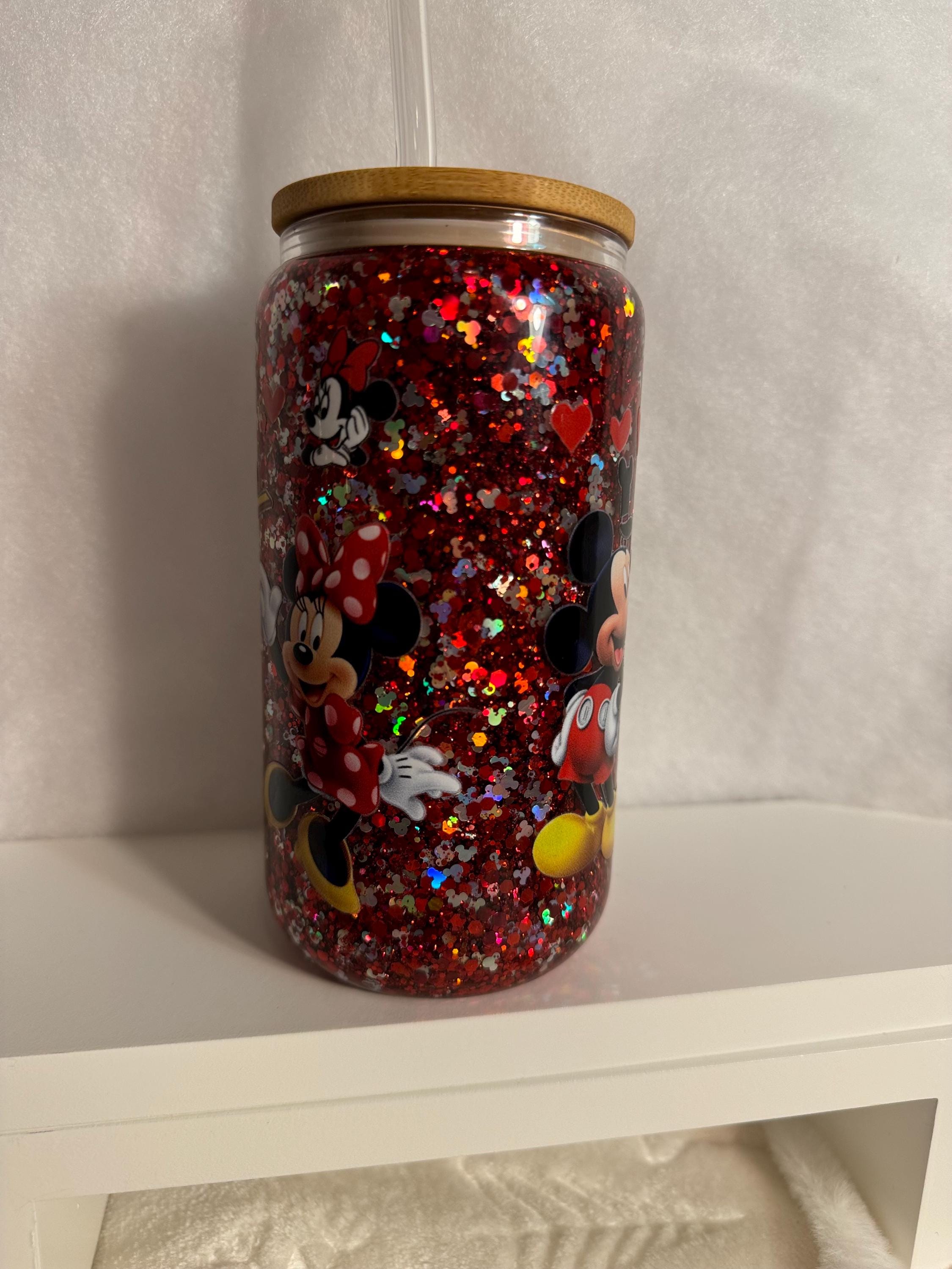 Mickey and Minnie 16 Oz Snow Globe Cup. - Etsy