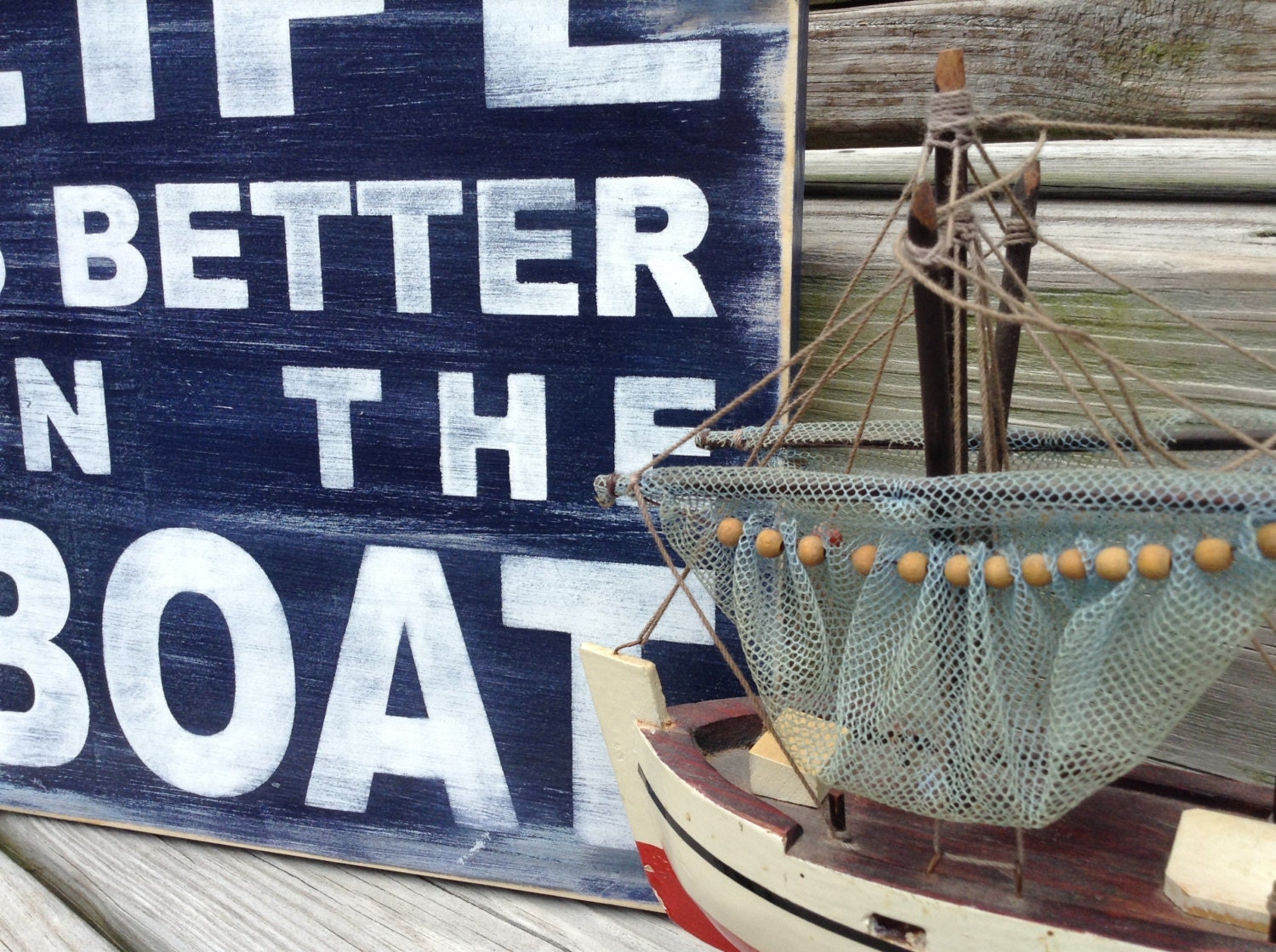 Boating Sign Nautical Nursery and Beach Decor | Etsy