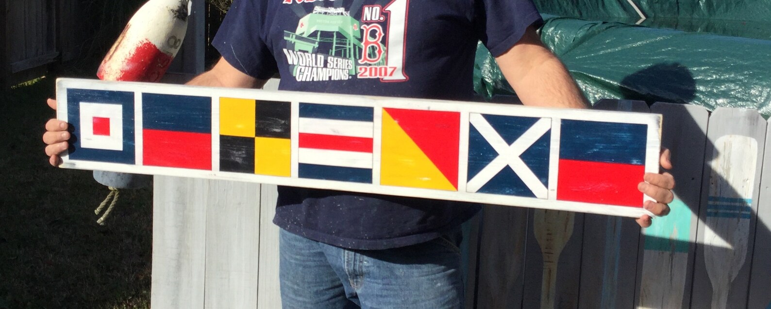 Nautical Code Flag Welcome Sign Coastal and Beach House Decor - Etsy