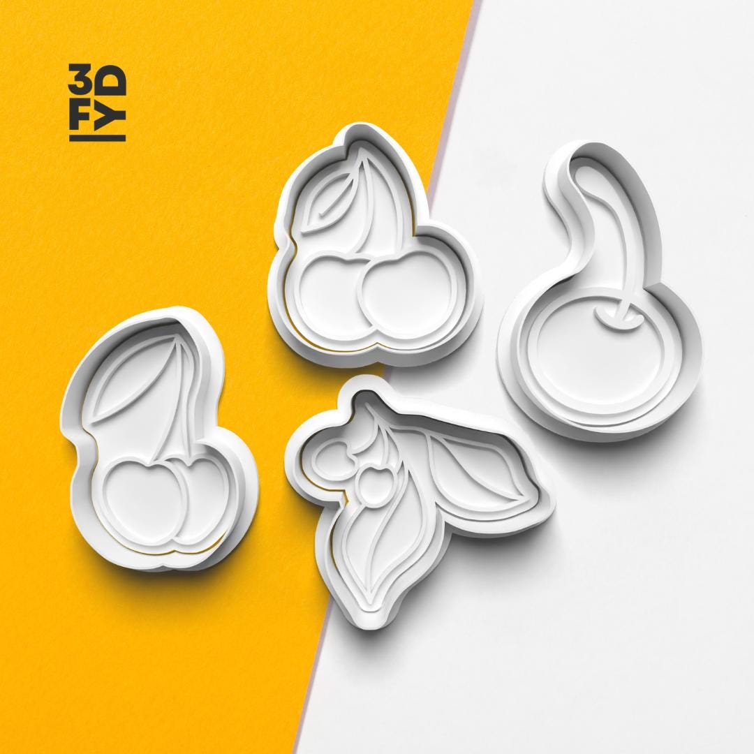 Cherry Cookie Cutter Set – 3D Printed, Perfect for DIY Projects, Baking ...