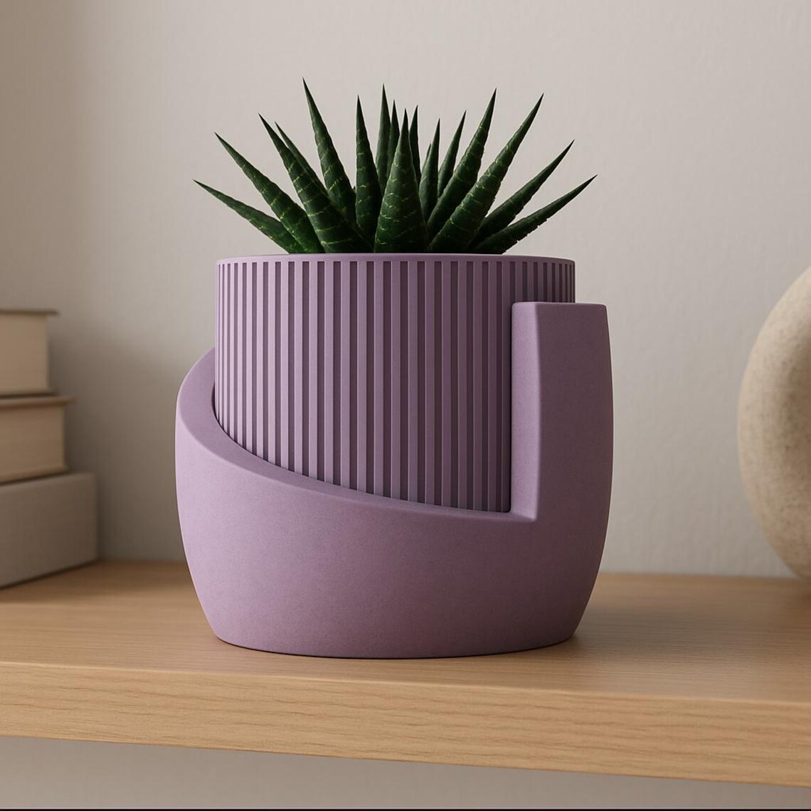 Modern Japandi Planter Set – 3D Printed Minimalist Pot Duo With ...