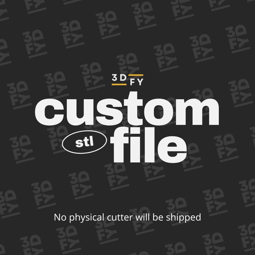 Custom STL Files for 3D Printer Personalized Cookie Cutter STL Custom ...