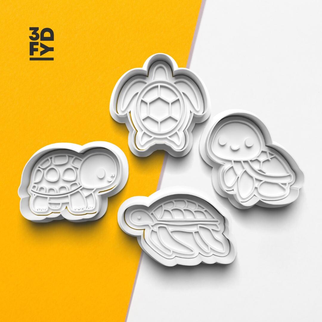 Turtle Cookie Cutter Set – 3D Printed, Perfect for DIY Projects, Baking ...