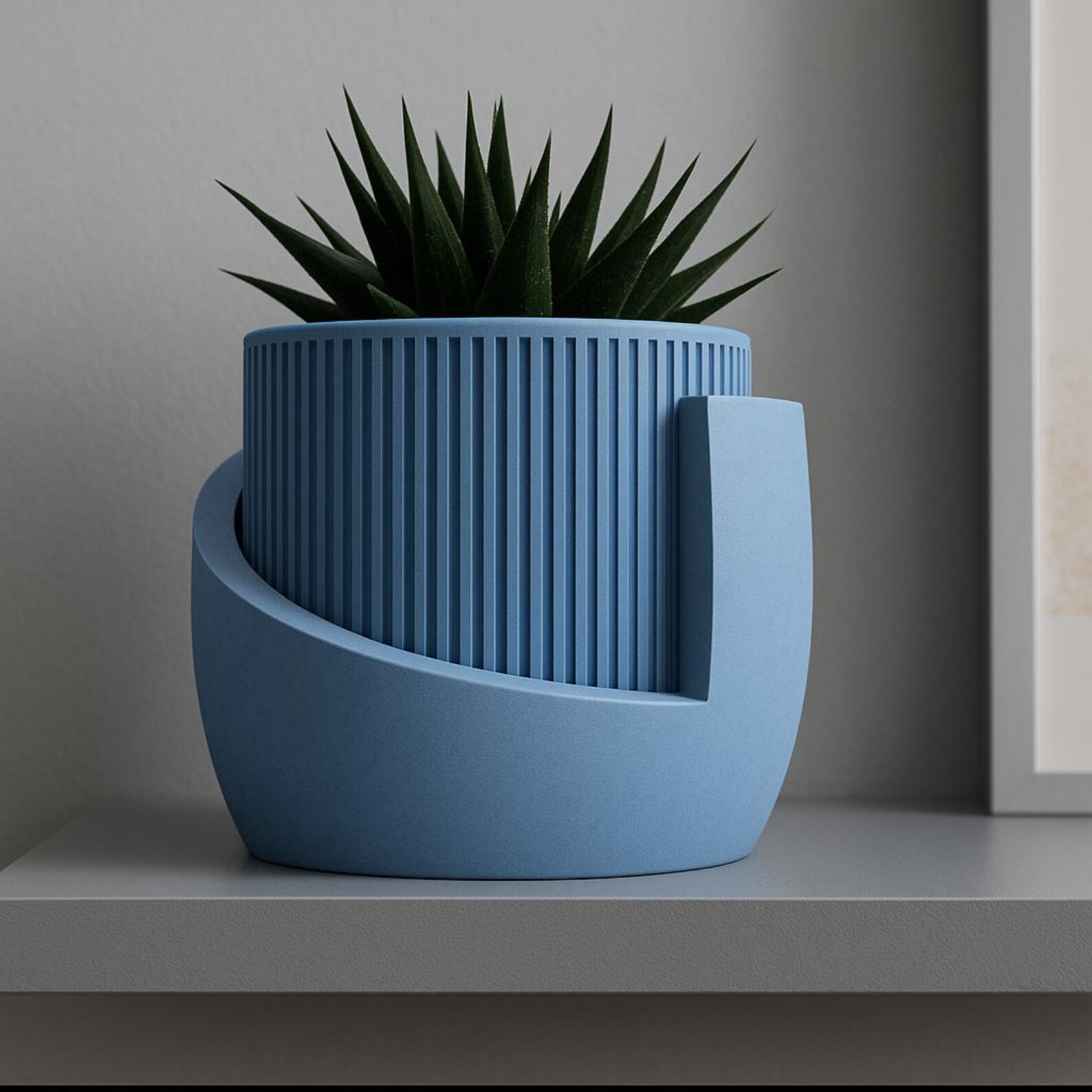 Modern Japandi Planter Set – 3D Printed Minimalist Pot Duo With ...