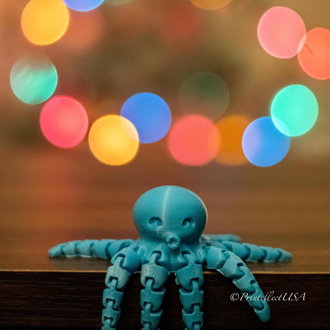 Mini Octopus - Articulating Fidget Toy, Playful Gift, High Quality, Fun ...