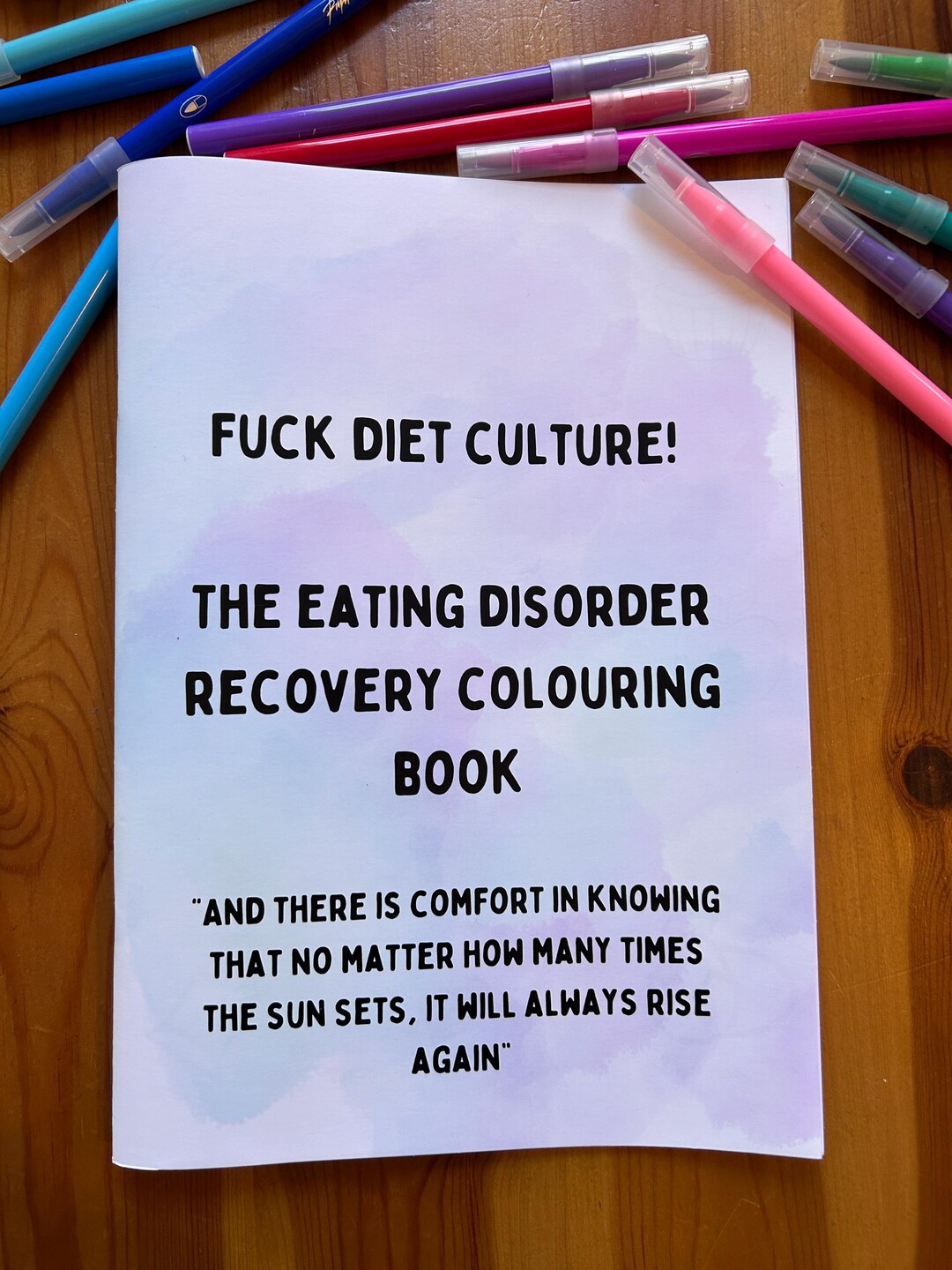 Eating Disorder Recovery Colouring Book - Etsy