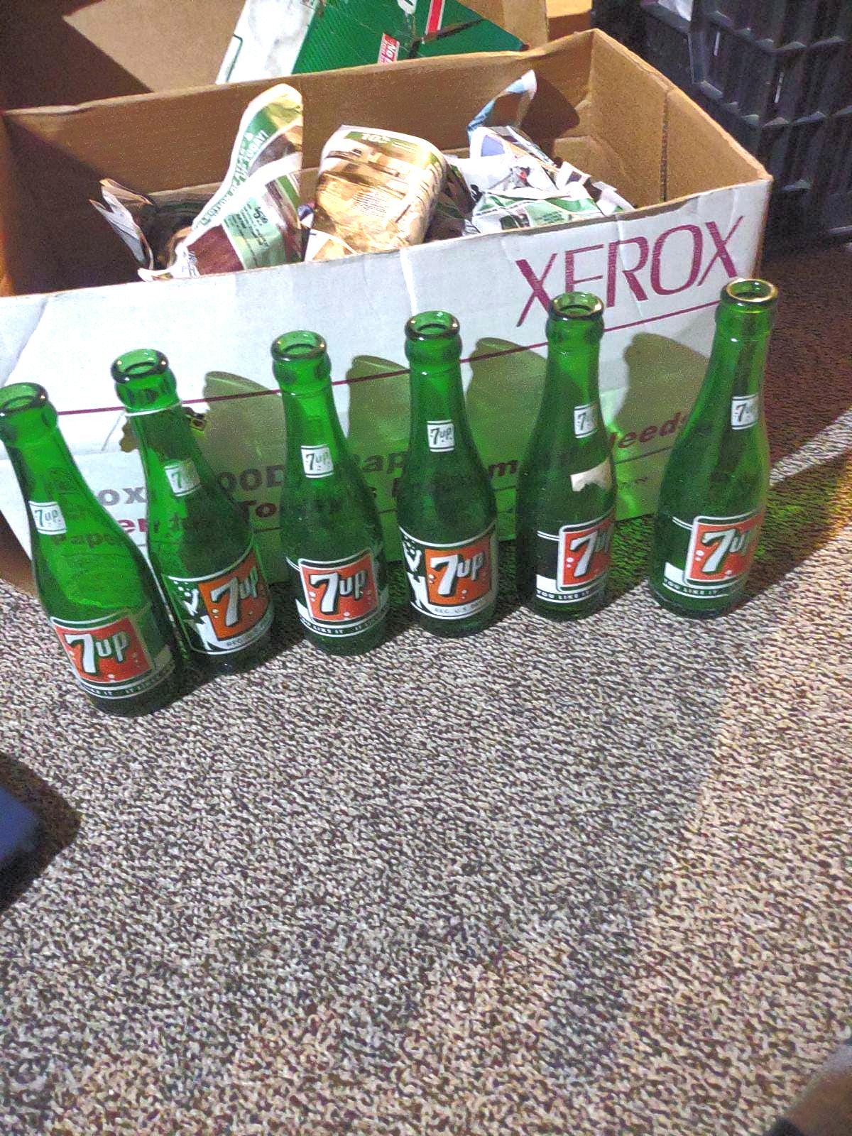 7up Glass Bottle 7 Oz Vintage Original Antique 28 TOTAL - Etsy