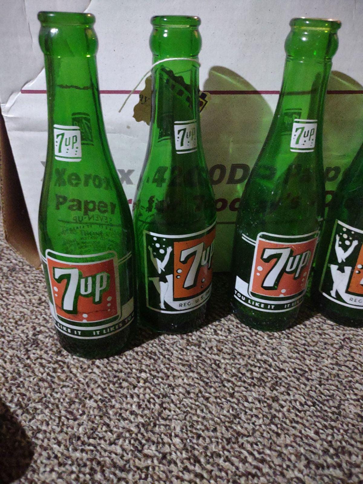 7up Glass Bottle 7 Oz Vintage Original Antique 28 TOTAL - Etsy