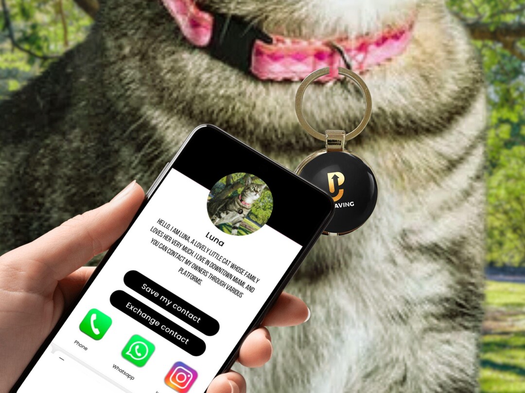 Nfc Dog Tag | Dog Id Tag| Pet Id Tag| Cat Id Tag| Compatible With NFC ...