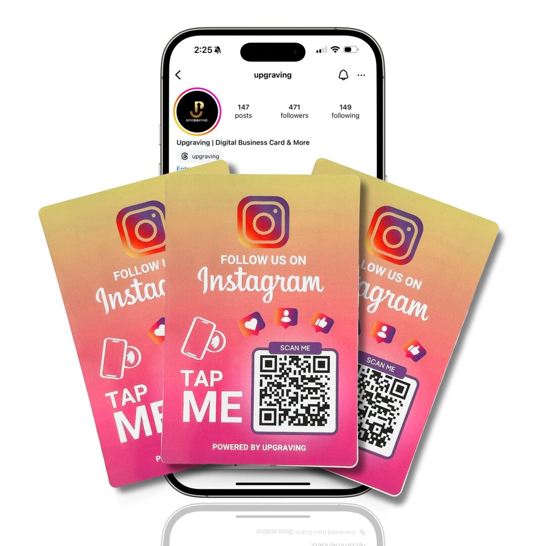 NFC Stickers / Instagram Stickers 3 Boost Your Instagram Followers - Etsy