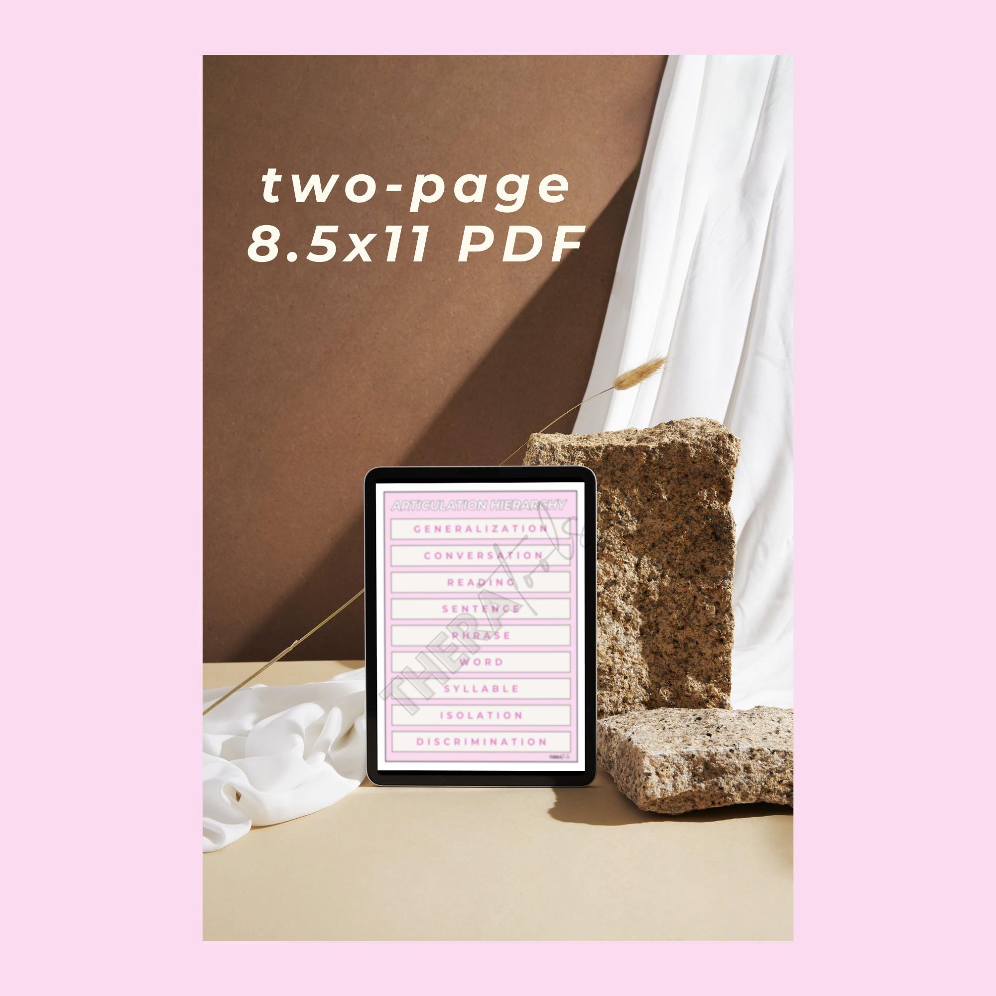 Language Hierarchy, Articulation Hierarchy, SLP Goals, Speech Therapy ...