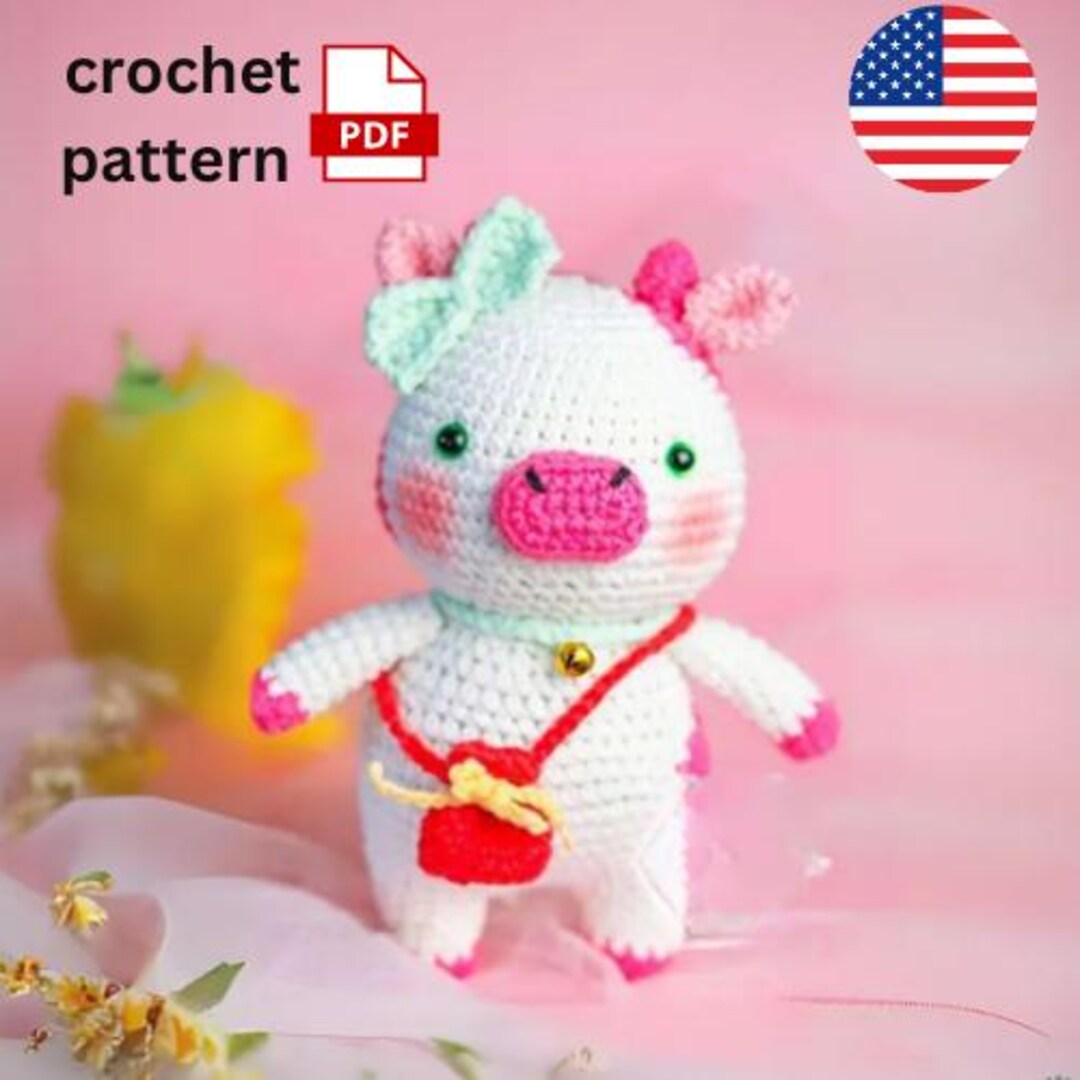 Muffin Cow Amigurumi Pattern – Instant Download PDF Crochet Tutorial - Etsy