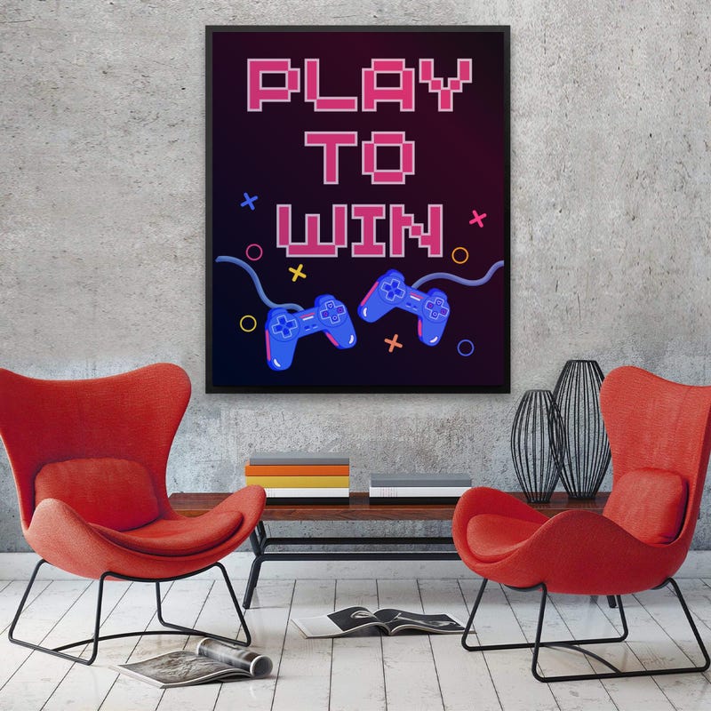 Play to Win Wall Art - Etsy
