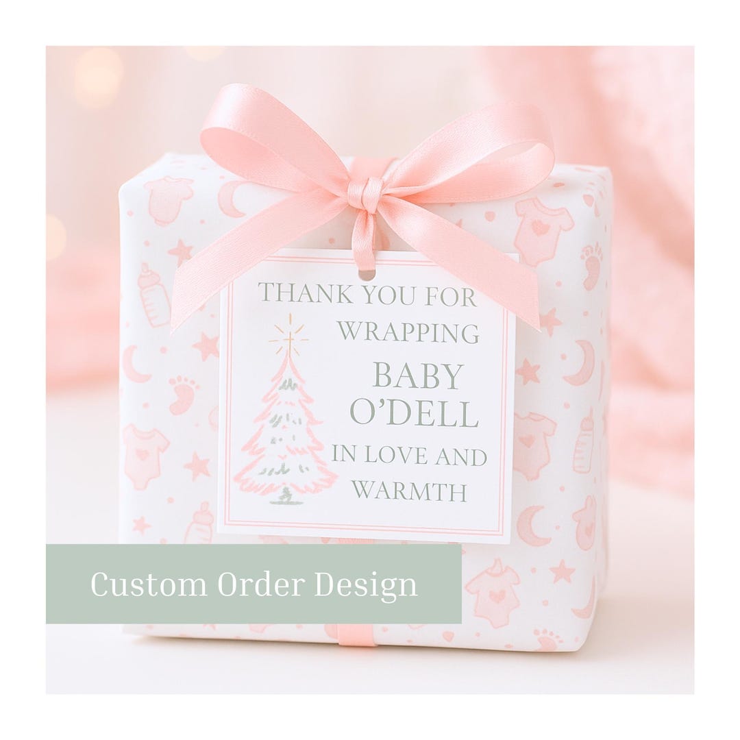 Digital Gift Tag Design Template Printable Favor Card Personalized ...