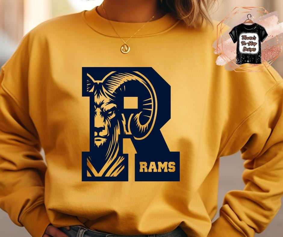 Rams Mascot Crewneck Gameday Sweatshirt Rams Shirt Rams Sweatshirt Ram ...