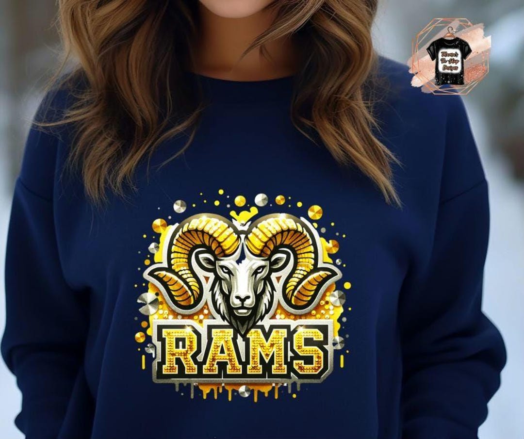 Rams Mascot Crewneck Game Day Sweatshirt Rams Shirt Rams Sweatshirt Ram ...
