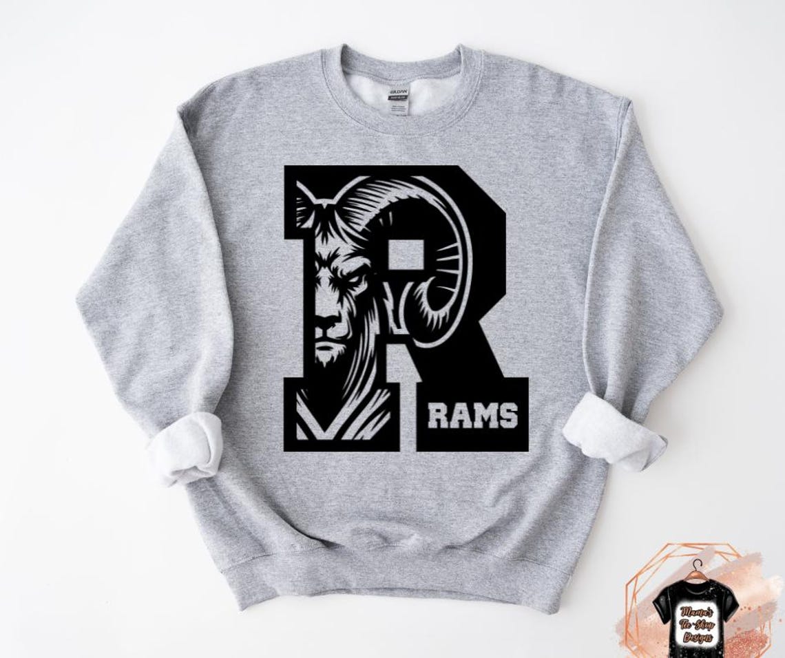 Rams Mascot Crewneck Gameday Sweatshirt Rams Shirt Rams Sweatshirt Ram ...