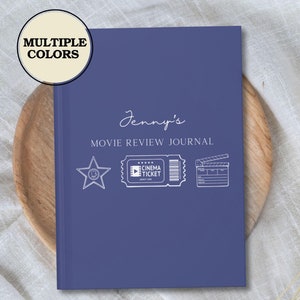 Custom Movie Logbook Movie Lover Gift Movie Critic Tracker Personalized ...