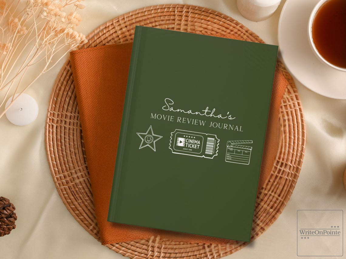 Custom Movie Logbook Movie Lover Gift Movie Critic Tracker Personalized ...