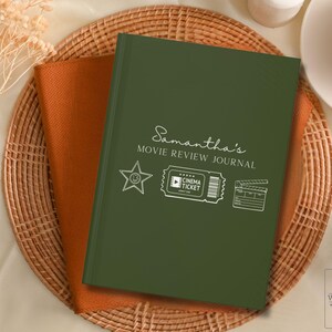 Custom Movie Logbook Movie Lover Gift Movie Critic Tracker Personalized ...