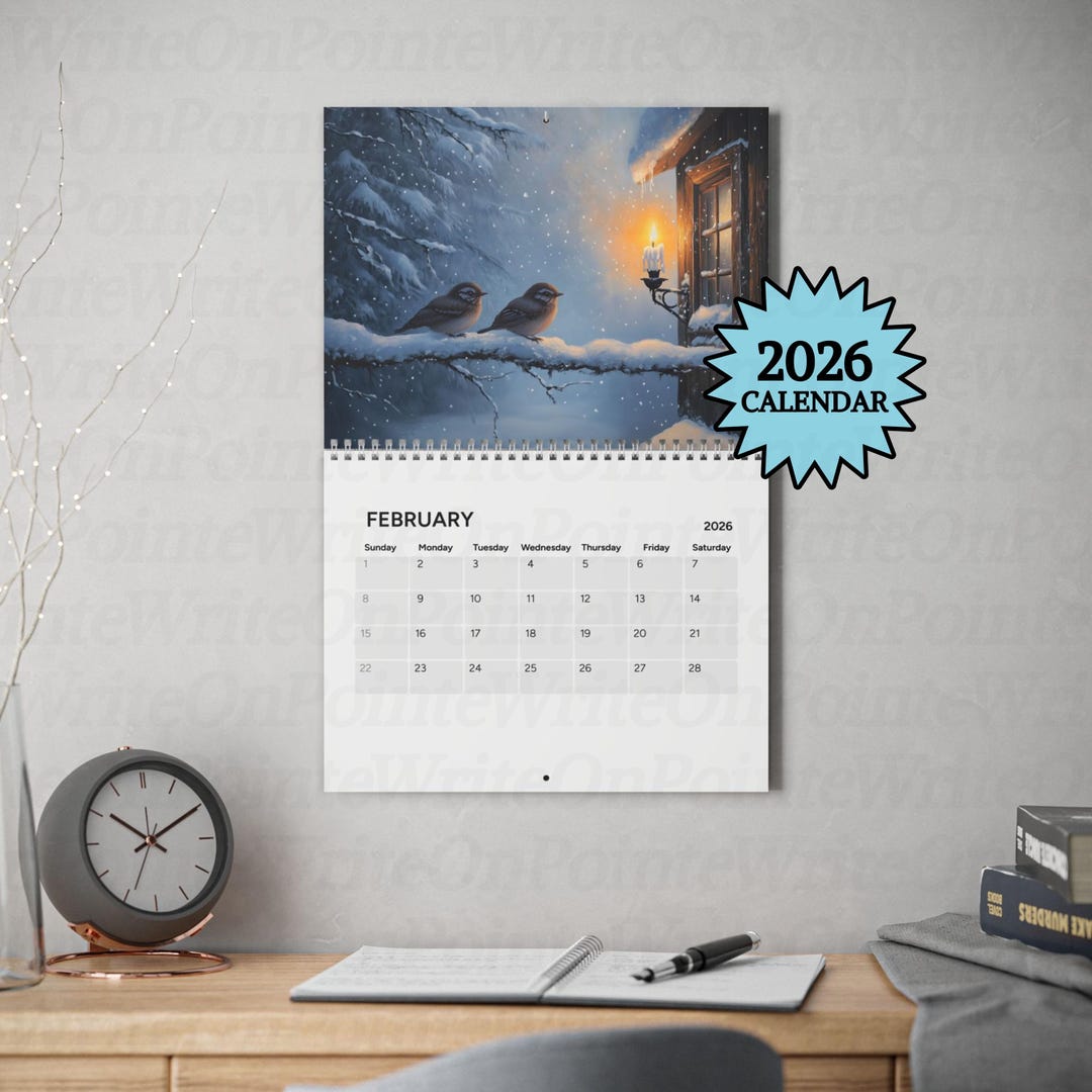 Birds Wall Calendar 2026 Cute Birding Monthly Calendar Bird Lover Gifts ...