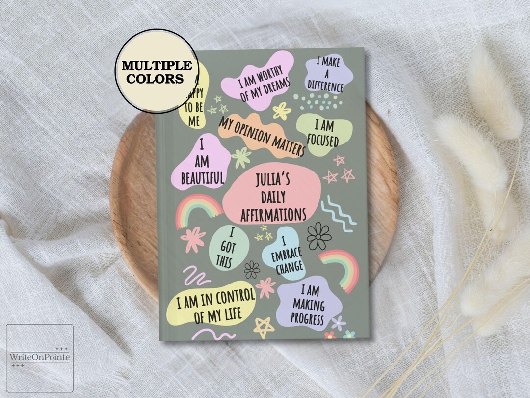 Custom Daily Affirmation Journal for Women Personalized Gifts for Her ...