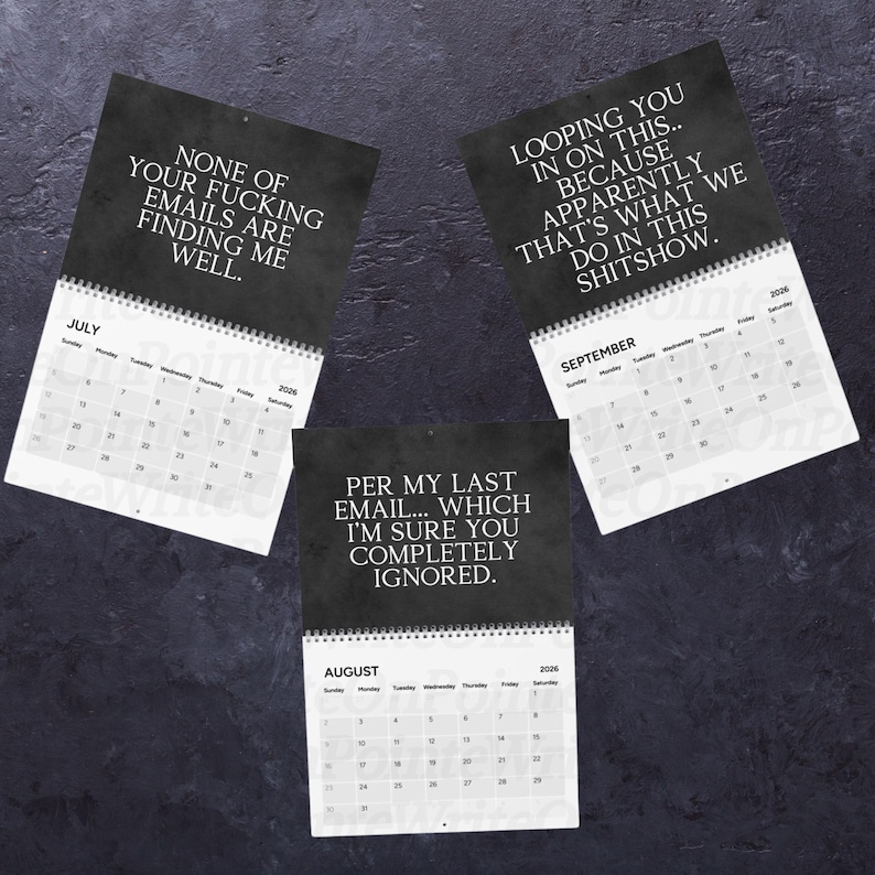 Funny 2026 Wall Calendar Work Office Humor Gifts Coworkers Manager ...