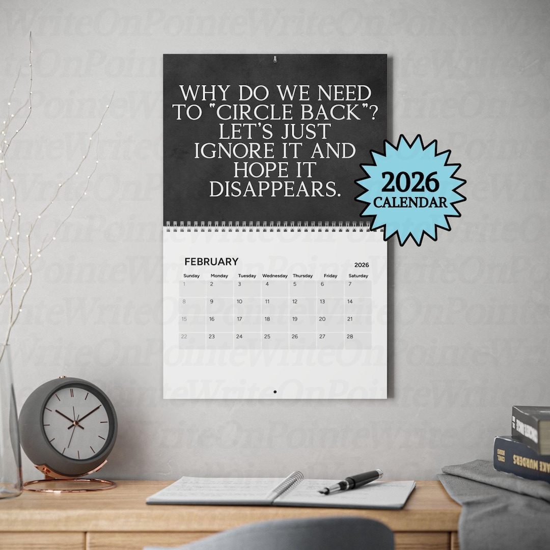 Funny 2026 Wall Calendar Work Office Humor Gifts Coworkers Manager ...