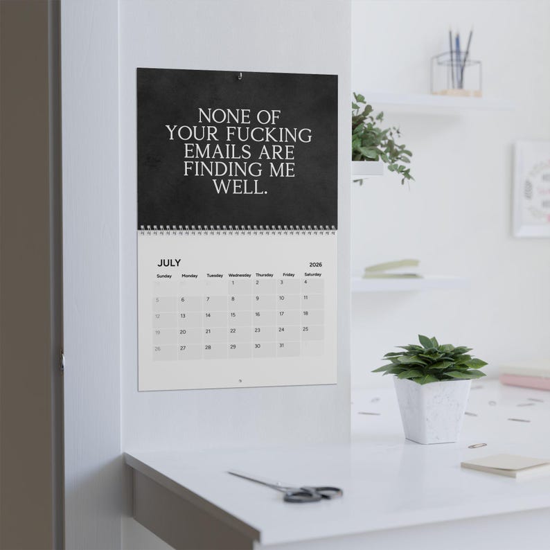 Funny 2026 Wall Calendar Work Office Humor Gifts Coworkers Manager ...