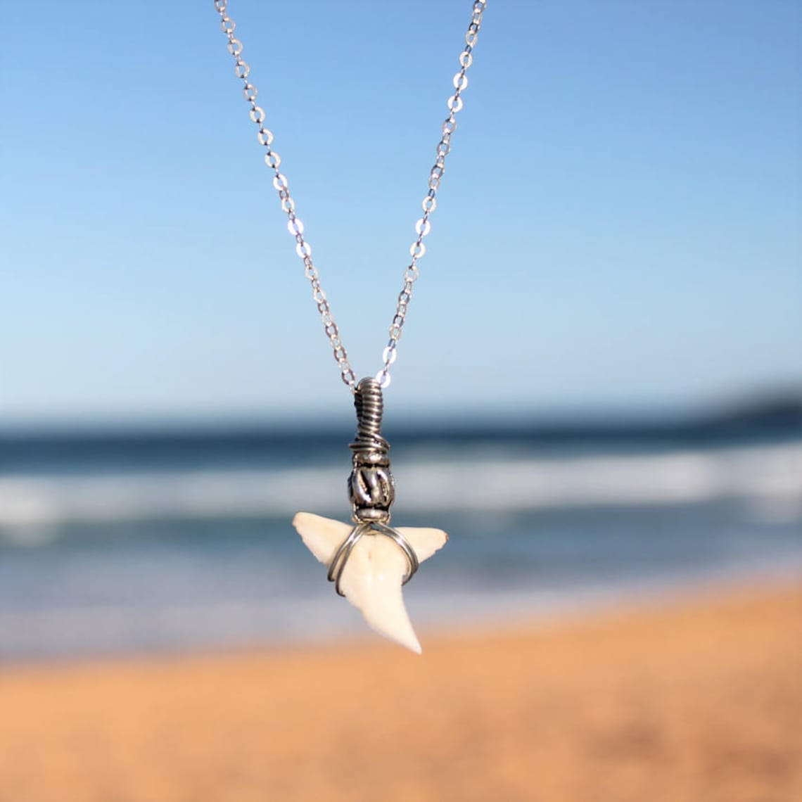 Natural Real Australian Sharks Tooth Necklace // Beach Jewelry ...