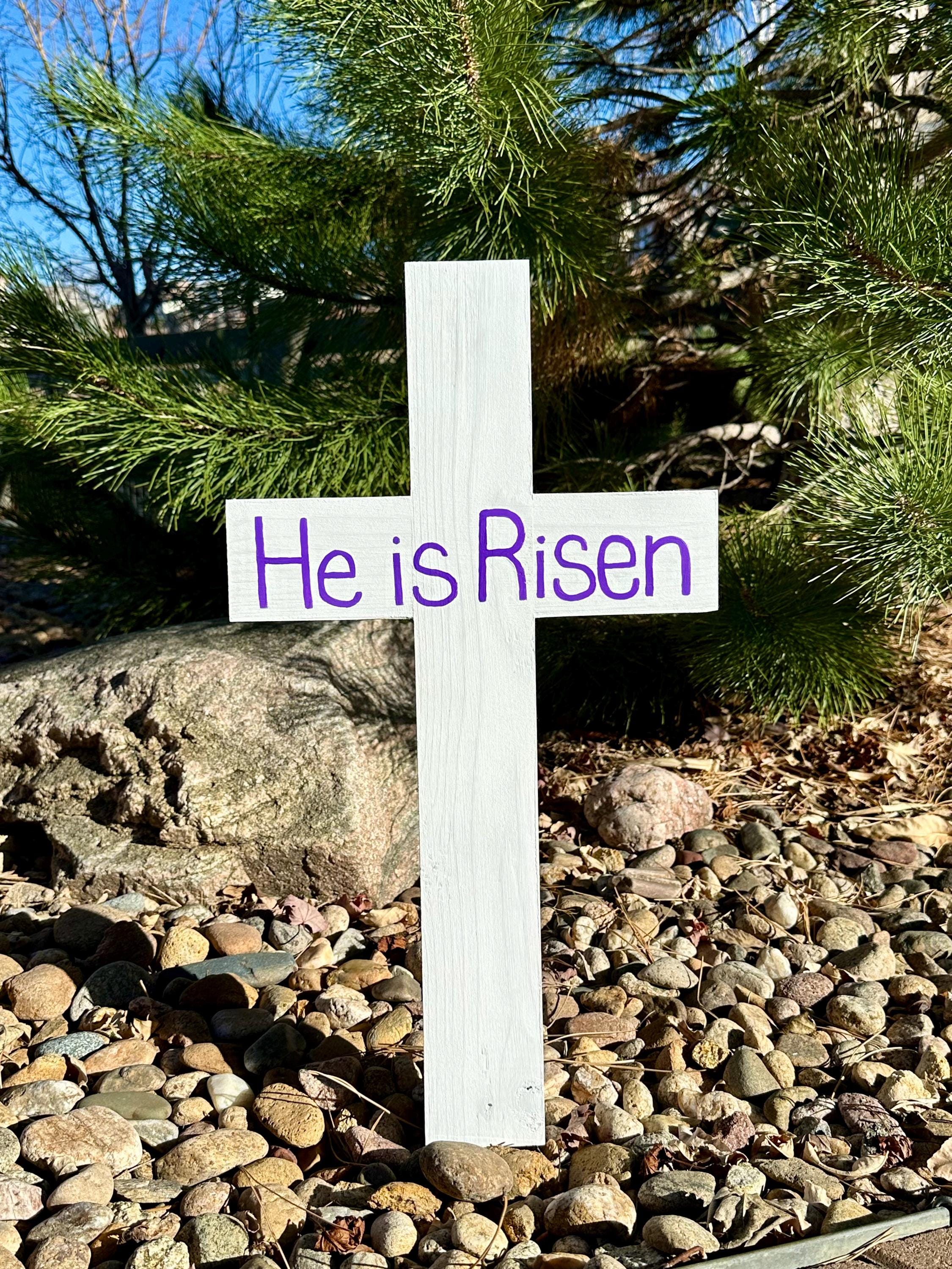 Front Yard Cross, Wooden Cross Sign, Cross for Easter, Yard Cross ...
