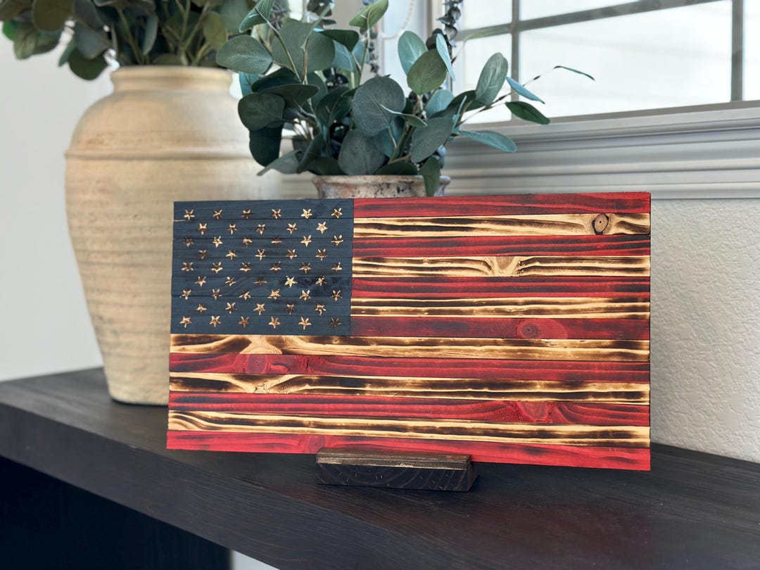 Wooden American Flag, Rustic American Flag, Rustic Wooden American Flag ...