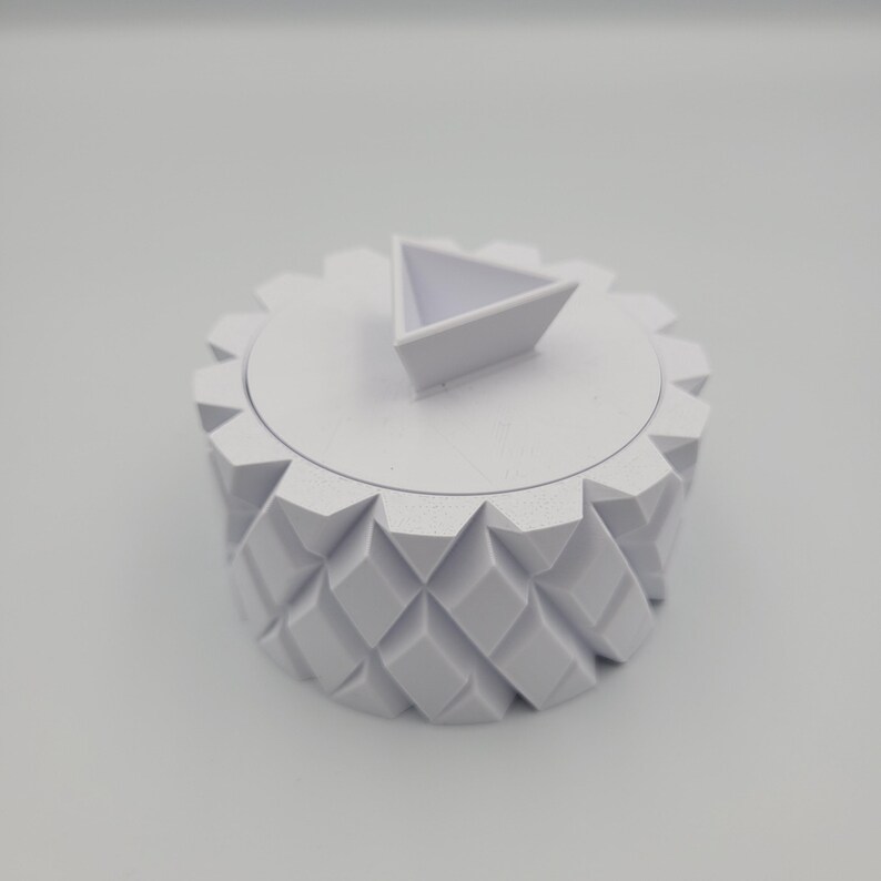 Geometric 3d-printed Container | Bold & Unique Small Storage Box Black ...