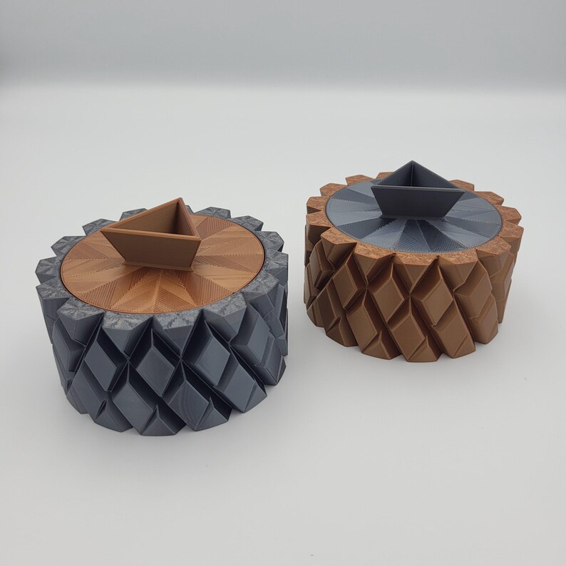 Geometric 3d-printed Container Bold & Unique Small Storage Box With ...
