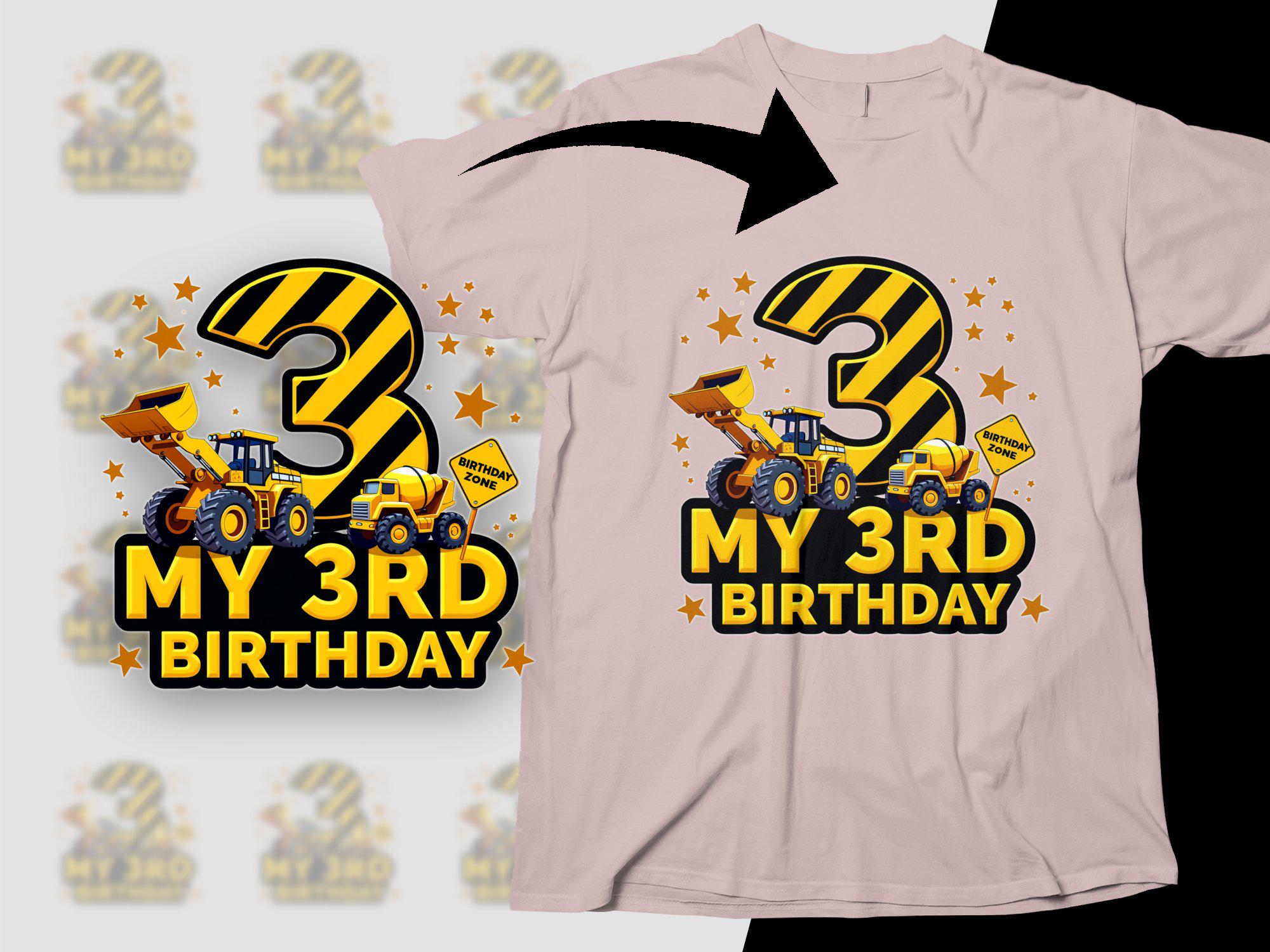 3rd Birthday Boys PNG, 3rd Birthday Design, Threenager PNG, Birthday ...