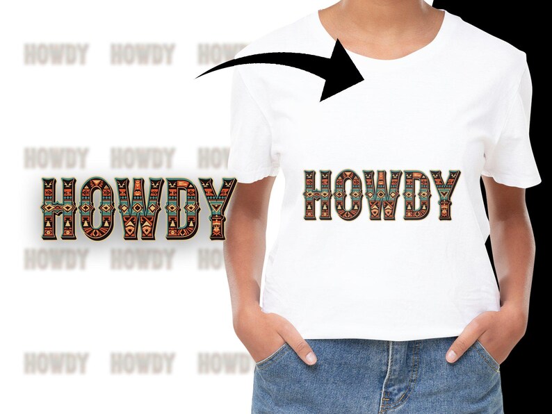 Howdy Western Png, Country Music Png, Womens Western Png, Aztec Png ...
