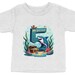 Shark 5th Birthday PNG: Underwater Party Decor | Kids Party Sublimation ...