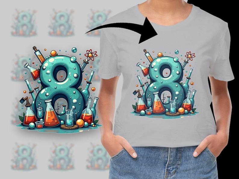 Science Themed Birthday Digital PNG, Science Birthday Printable ...