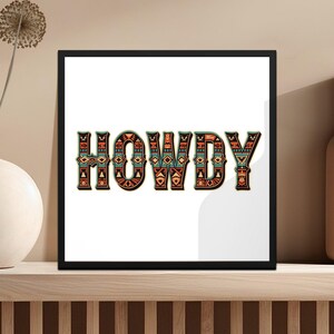 Howdy Western PNG: Aztec Rodeo Design (digital Download) - Etsy