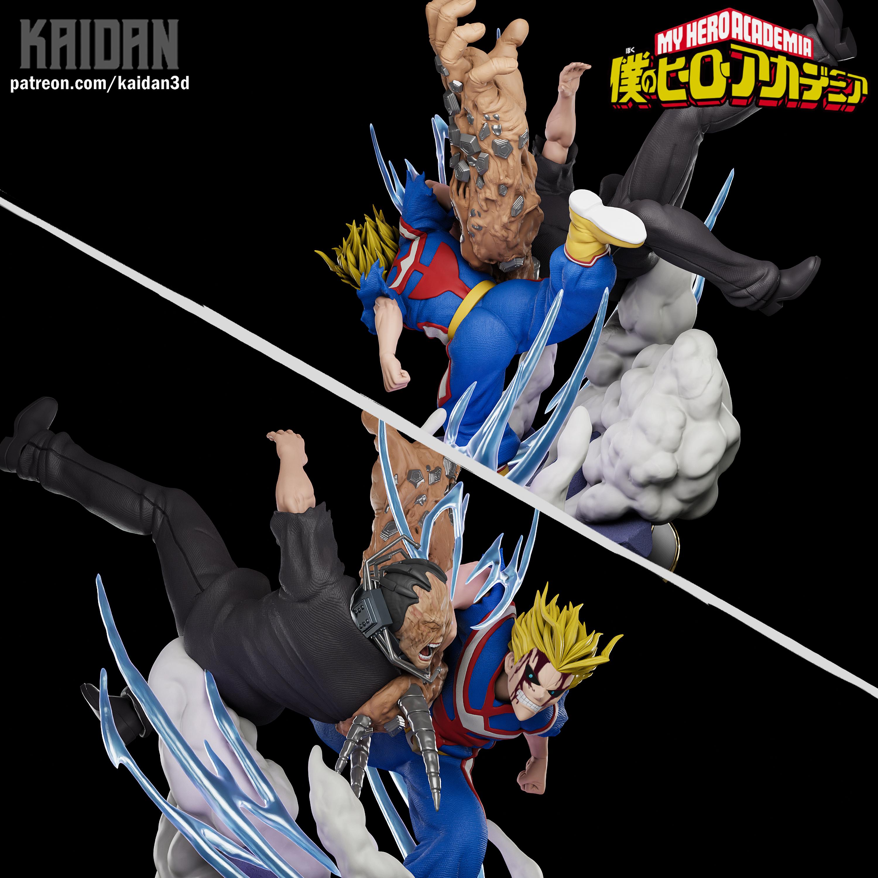 All Might Vs All for One | 8K 3D Printed Figure | Model by Kaidan3d ...