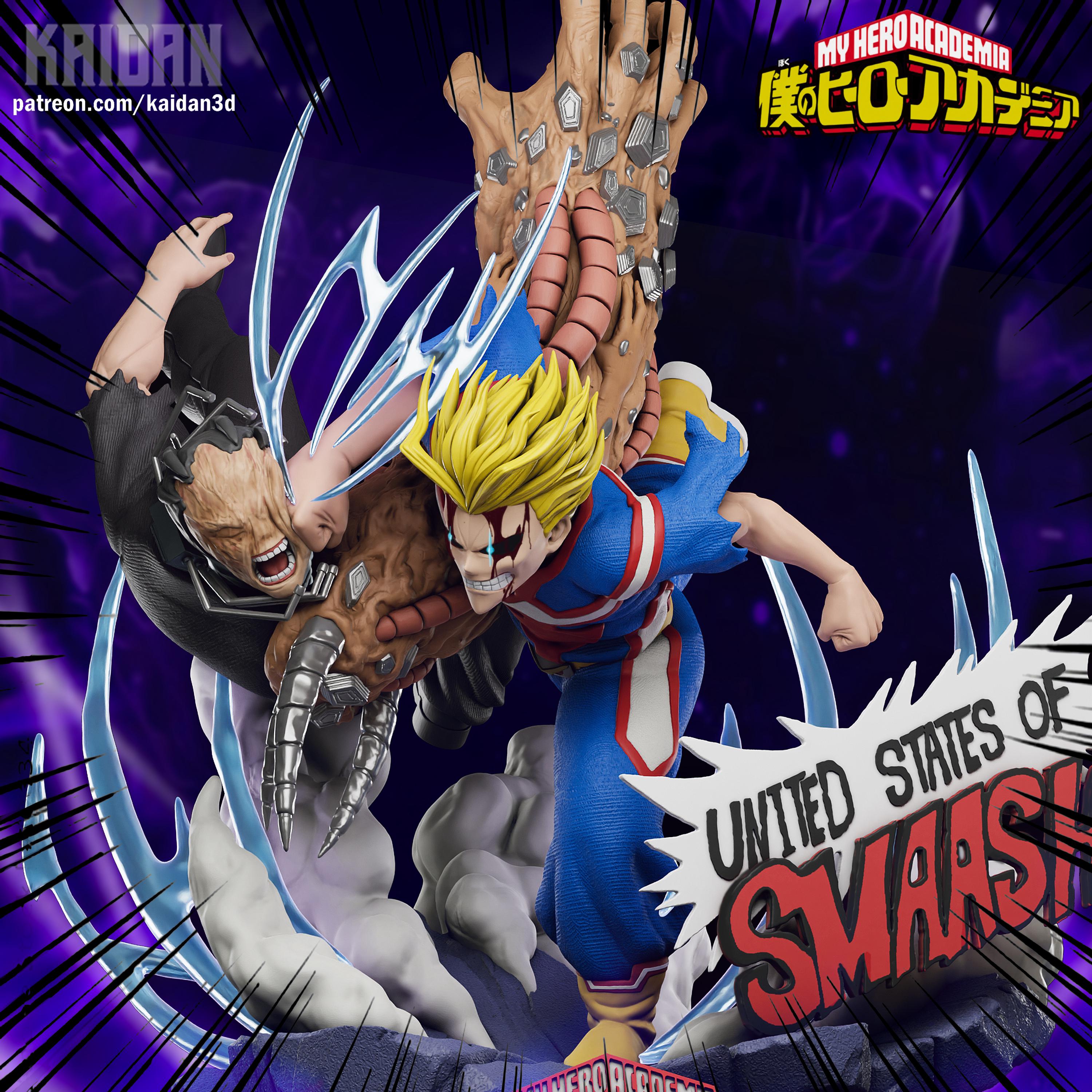 All Might Vs All for One | 8K 3D Printed Figure | Model by Kaidan3d ...