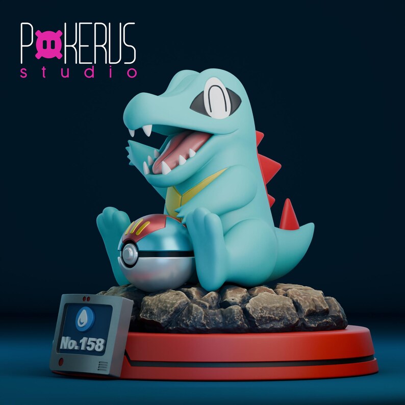 Totodile - Pokemon | 8K 3D Printed Figure | Model by Pokerus Studio ...