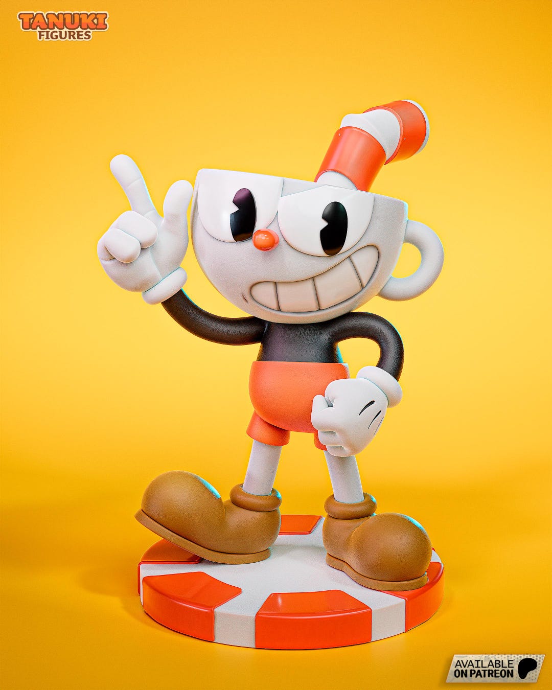 Cuphead 8K 3D Printed Figure Model by Tanuki High-detail Ideal for ...