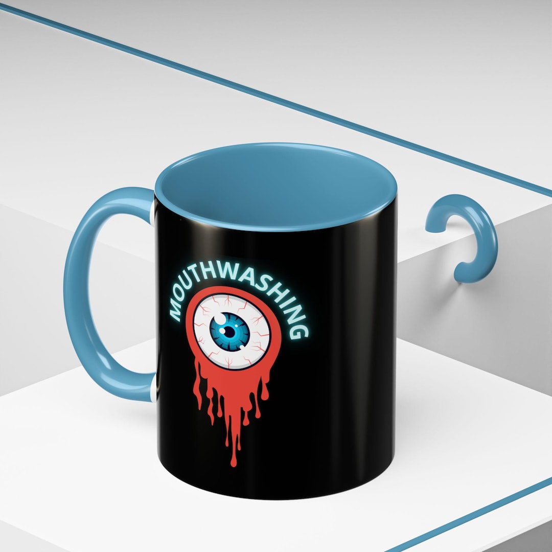 Coffee Mug, Mouthwashing Eye Art Horror Fans, Halloween Party Gift ...